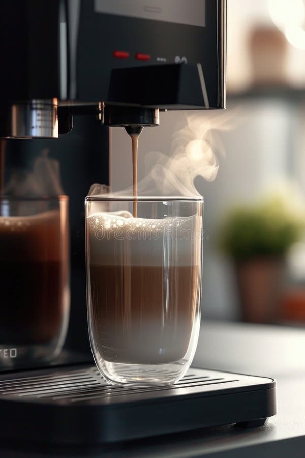 Coffee Being Poured into a Coffee Machine. Perfect for Illustrating the ...