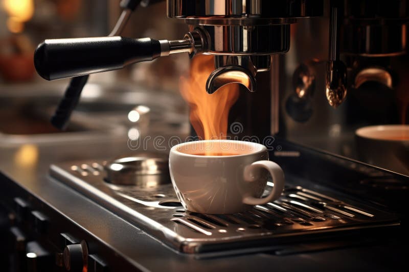 Coffee Being Poured into a Coffee Machine. Perfect for Illustrating the ...
