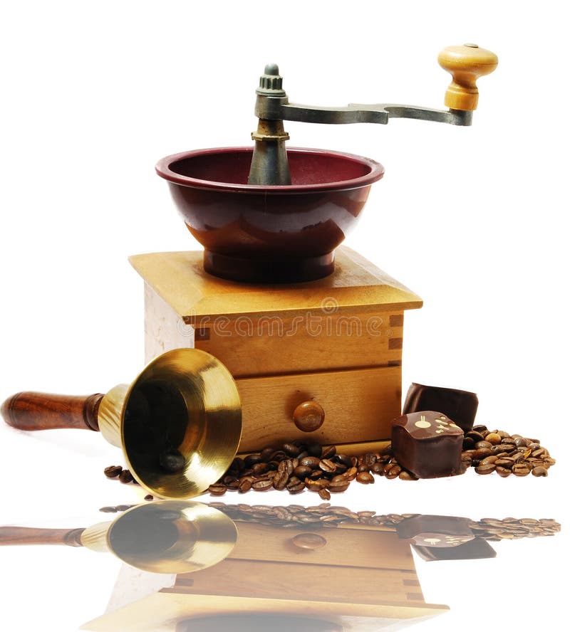 Coffee and bell stock image. Image of bell, white, brown - 12306679