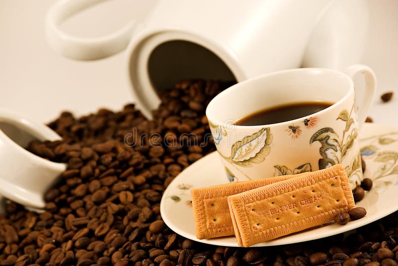 Coffee and Biscuits stock image. Image of cafe, break - 2761239