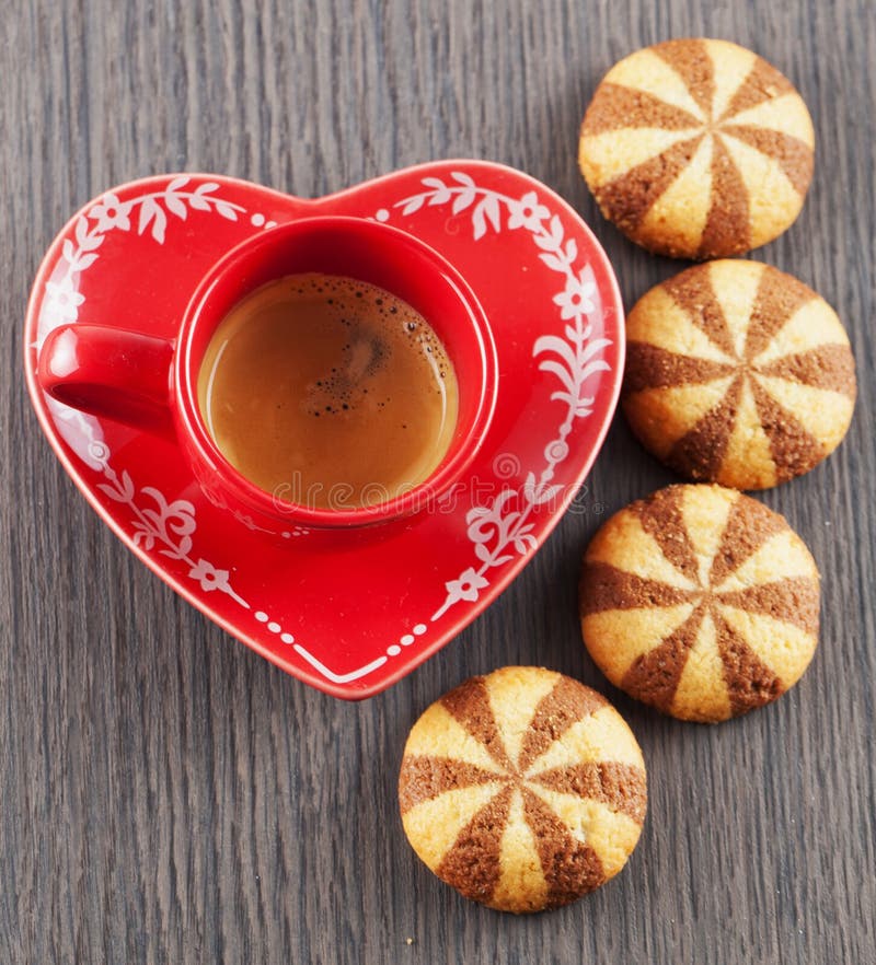 Biscuits and coffee stock image. Image of morning, brown - 39566829