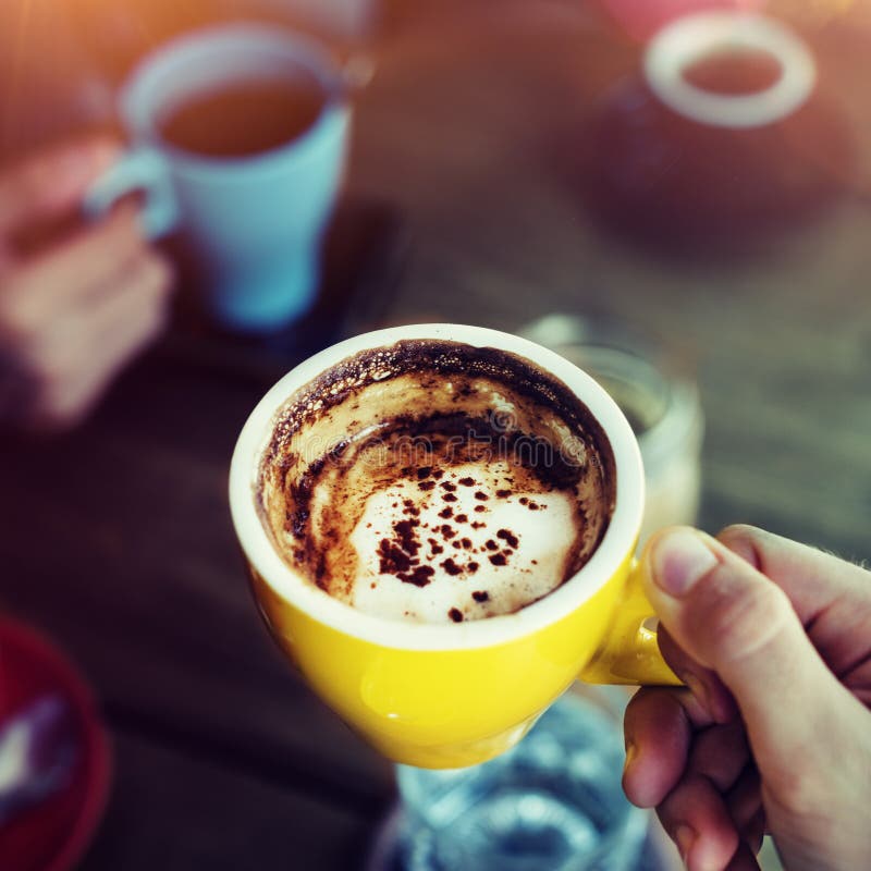 Coffee Bistro Leisure Lifestyle Relaxation Concept Stock Image - Image ...