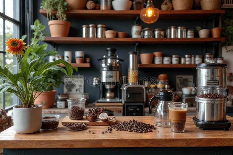 Coffee Blend Creation - Exploring Flavors in DIY Coffee Mixing Stock ...