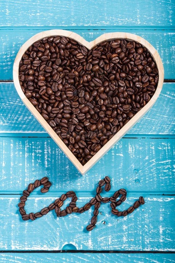 Coffee on a Blue Weathered Table Stock Photo - Image of style, grain ...