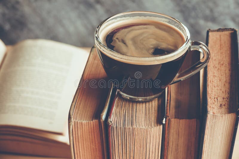 Coffee book stock image. Image of university, wall, design - 82999827