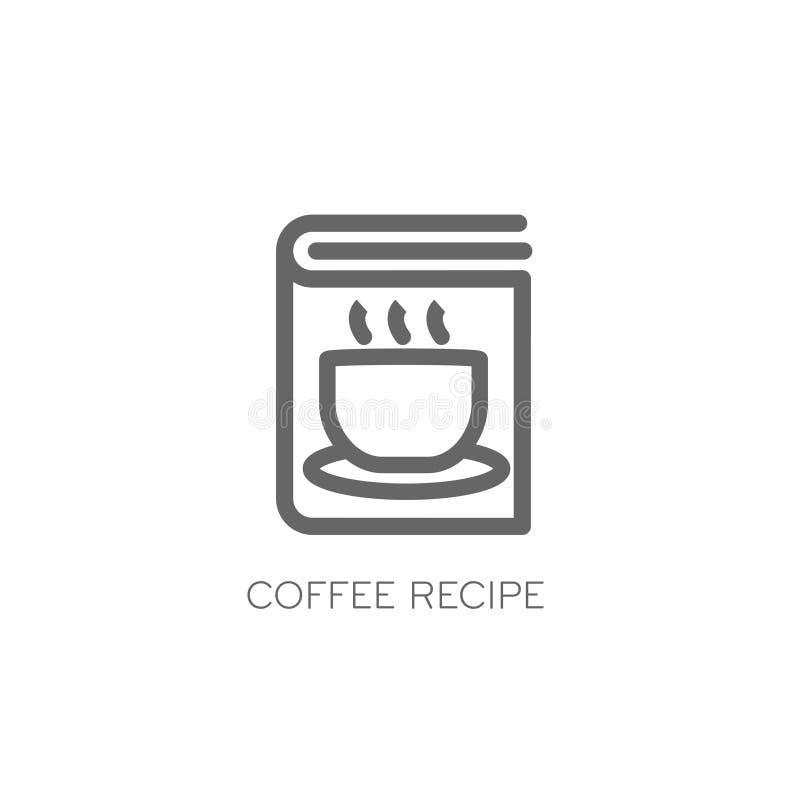 Coffee Book Recipe Logo Design Stock Illustration - Illustration of ...