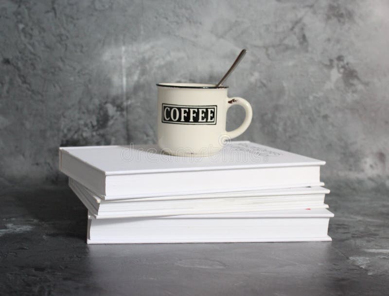 Coffee and books stock photo. Image of book, reading - 15810280