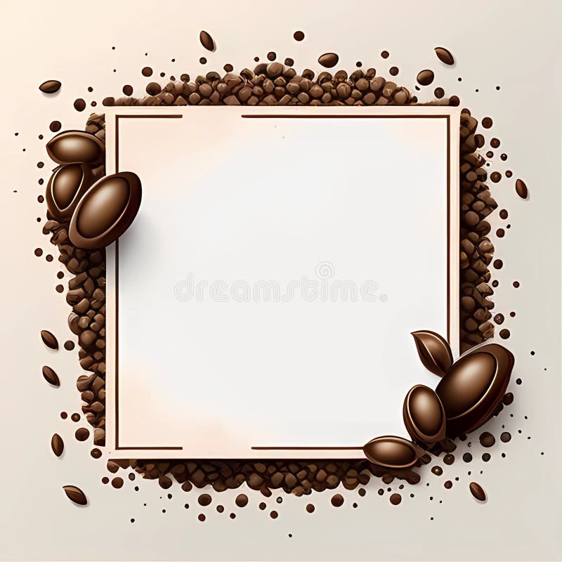 Coffee Border, Made with Generative AI Stock Illustration ...