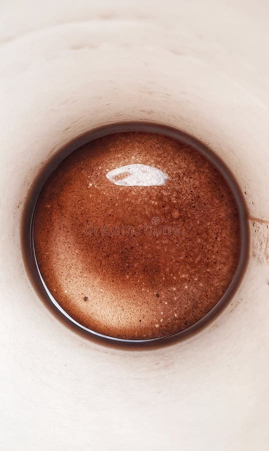 Coffee at the Bottom of the Cup. Stock Image - Image of food, chocolate ...