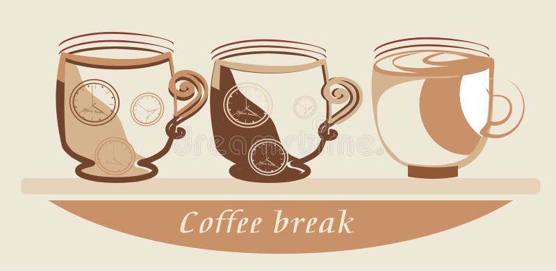 Coffee break stock vector. Illustration of style, breakfast - 11384759