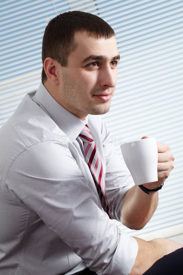 Coffee break stock image. Image of handsome, businesspeople - 18002677