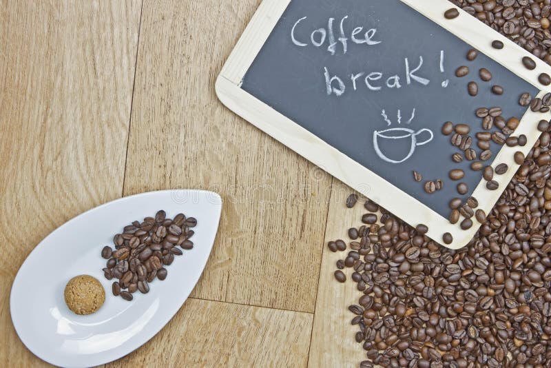 Coffee break stock photo. Image of board, white, treat - 19591802