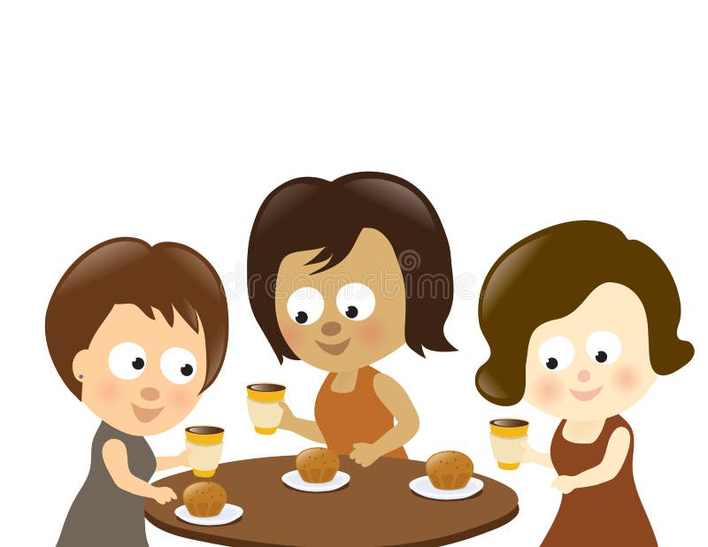 Friends Having Coffee Stock Illustrations – 758 Friends Having Coffee ...