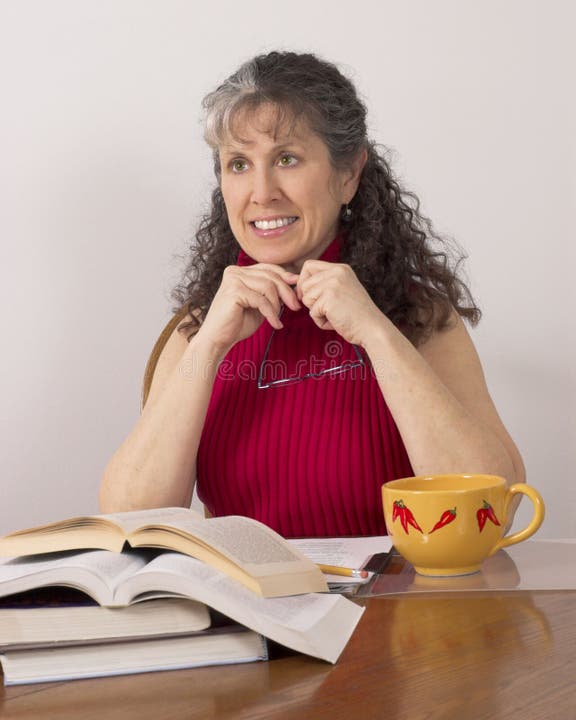 Coffee Break stock image. Image of books, grandmother, grandparent - 522063