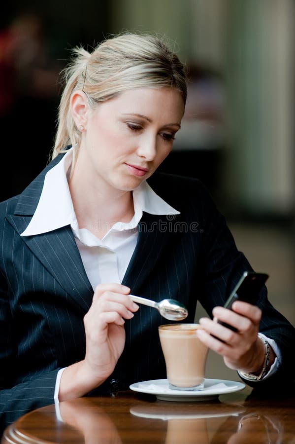 Coffee Break stock photo. Image of wireless, person, adult - 7576372