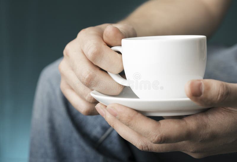 Coffee break stock image. Image of break, white, hands - 9733559