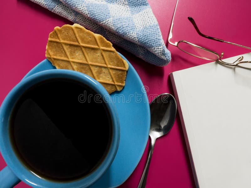 Coffee Break with a Book stock image. Image of media - 129831023