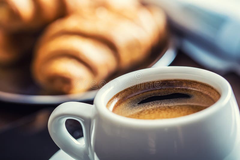 Coffee Break Business. Cup of Coffee Mobile Phone and Newspaper. Stock ...