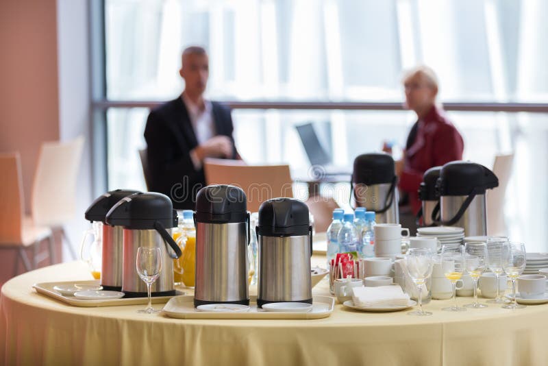 Coffee Break at the Business Event. Stock Image - Image of celebration ...