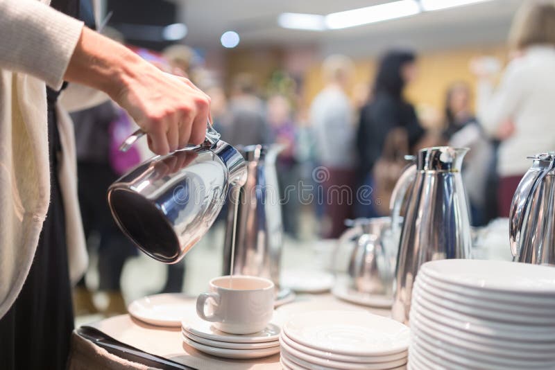 Coffee Break at Business Meeting Stock Image - Image of conference ...