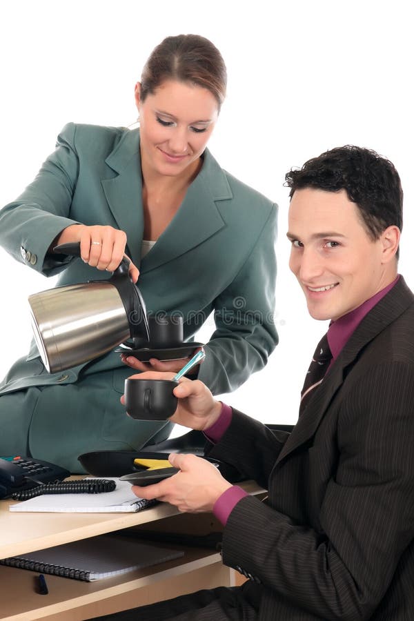 Coffee Break Business Office Stock Photo - Image of female, corporate ...