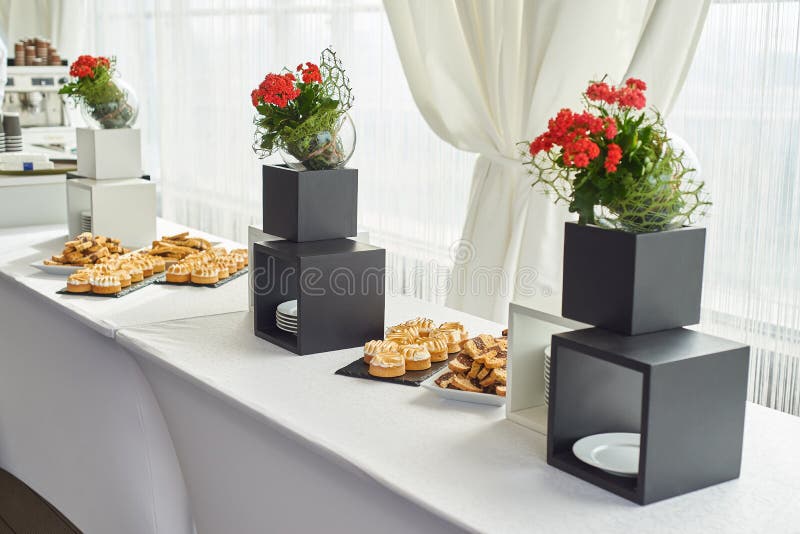 Coffee break cake stock image. Image of tables, plates - 114781293