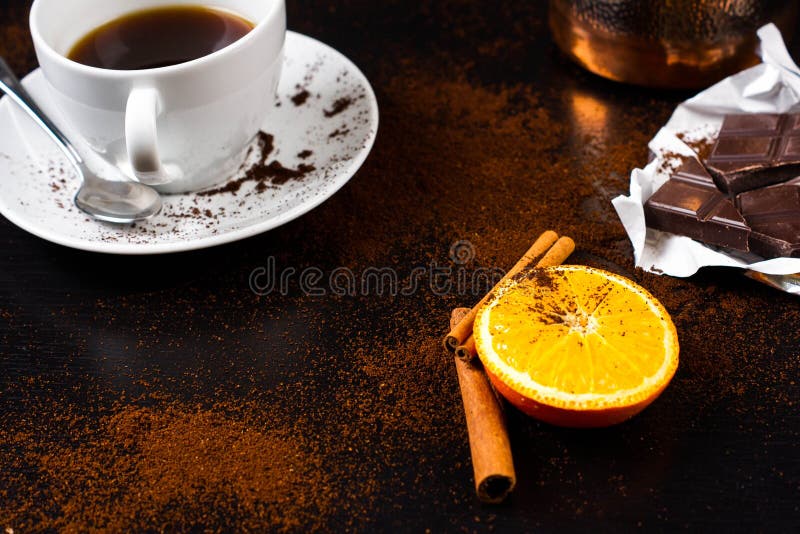 Coffee Break with Chocolate Stock Image - Image of white, people: 40997581