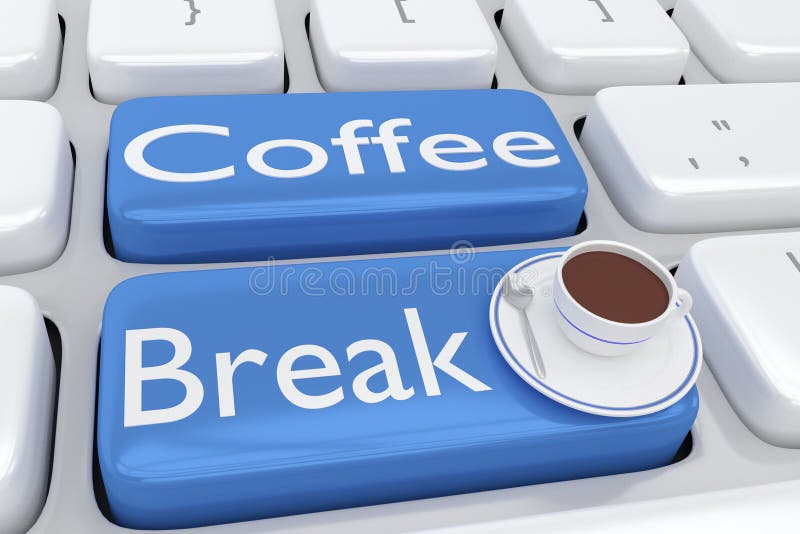 Coffee Break concept stock illustration. Illustration of business ...