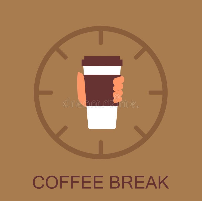 Coffee break concept stock vector. Illustration of espresso - 86495607