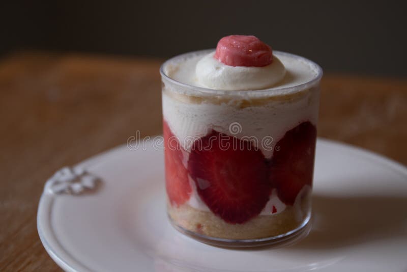 Coffee Break Concept, Mini Dessert in a Cup Stock Photo - Image of ...