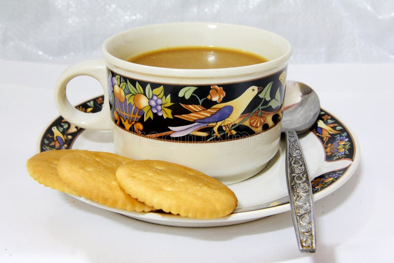 Coffee break and crackers stock image. Image of cafe - 22582769