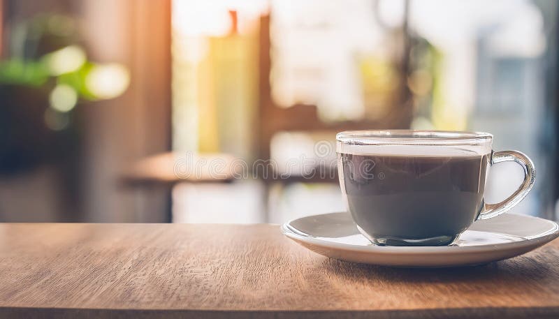 Coffee Break, Cup of Fresh Morning Coffee at Sunrise Stock Illustration ...