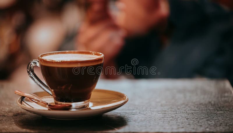 Coffee Break, Cup of Fresh Morning Coffee at Sunrise Stock Illustration ...