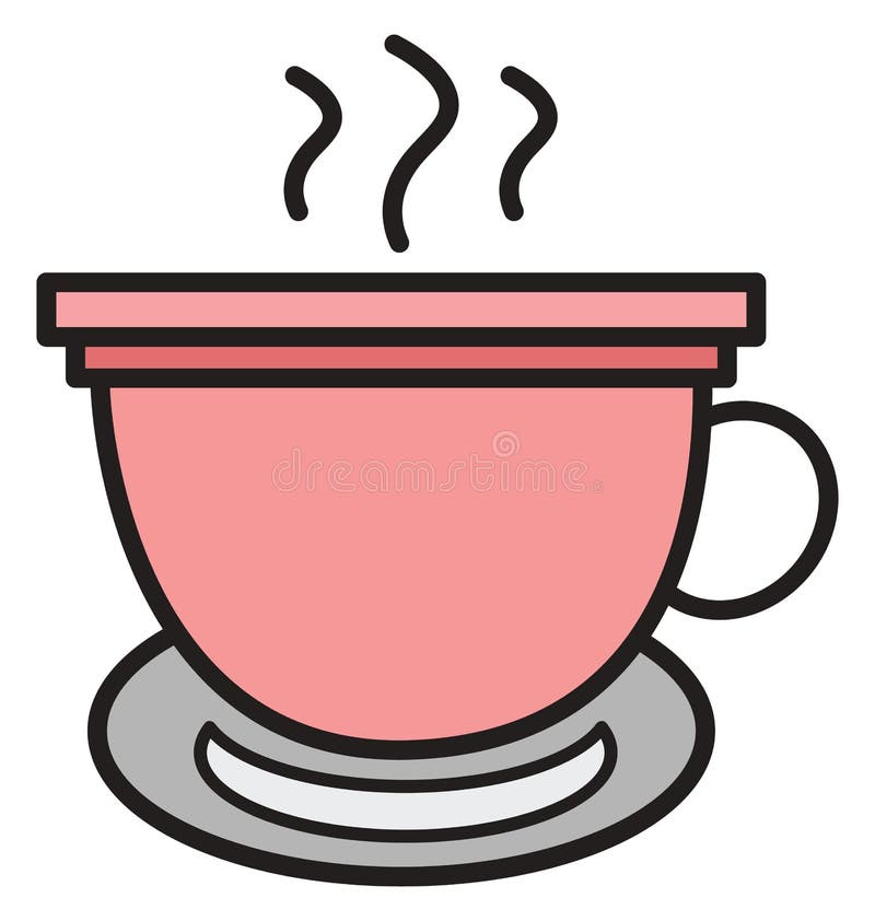 Coffee Break, Cup Isolated Vector Icon Can Be Easily Edit and Modify ...
