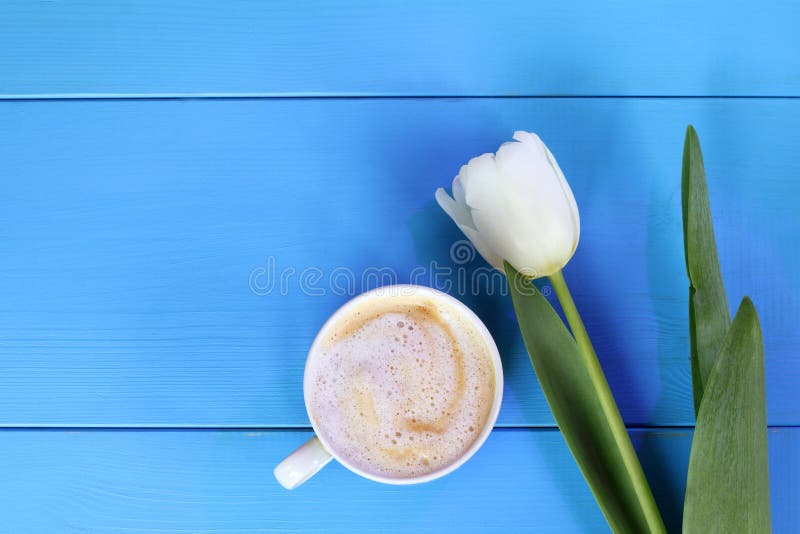 Coffee Break with a Delicate Aroma Stock Image - Image of frothy, petal ...