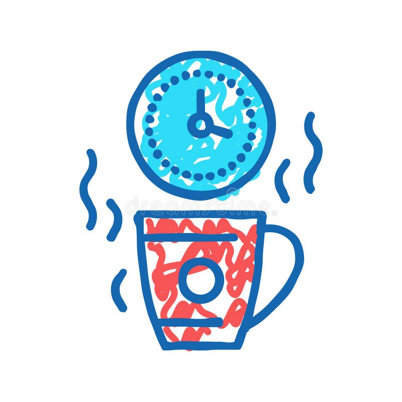 Coffee Break Forum Icon Doodle Illustration Stock Illustration ...