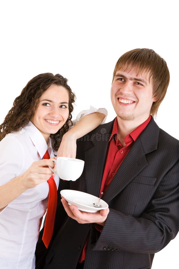 Coffee-break in Good Company Stock Image - Image of break, corporation ...