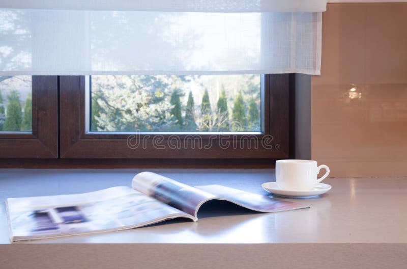 Coffee break at home stock image. Image of elegance, quiet - 53537127