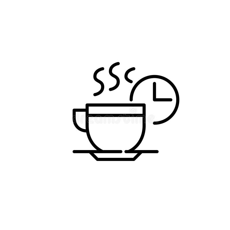 Coffee Break Icon. Pixel Perfect, Editable Stroke Icon Stock Vector ...