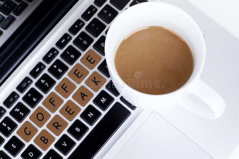 Coffee Break stock image. Image of resting, computer - 44226435