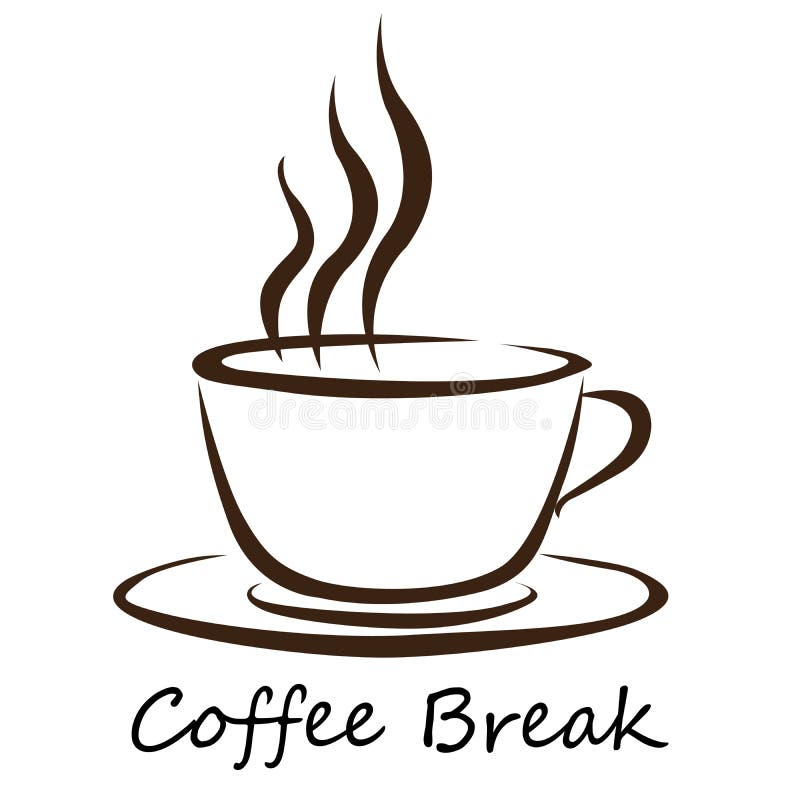 Coffee Break Logotype Design.Coffee Symbol Vector Icon Stock Vector ...