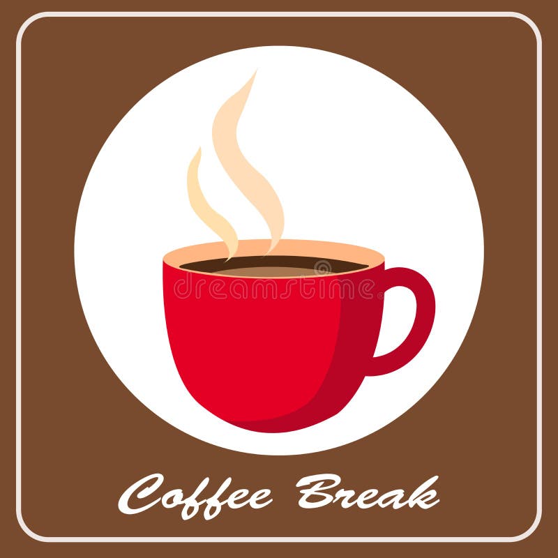 Coffee Break Logotype Design.Coffee Symbol Vector Icon Stock Vector ...