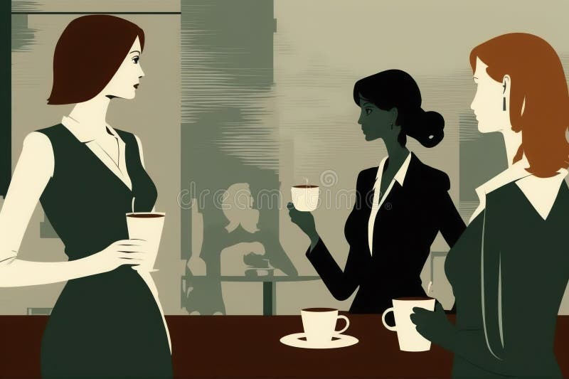 Coffee Break Office Lifestyle Communication Stock Image - Image of ...