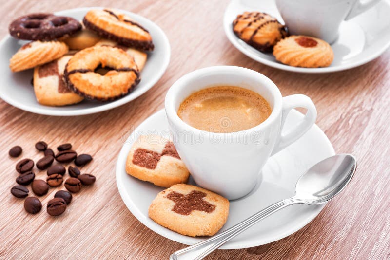 Biscuits for coffee break stock photo. Image of crackers - 22975502