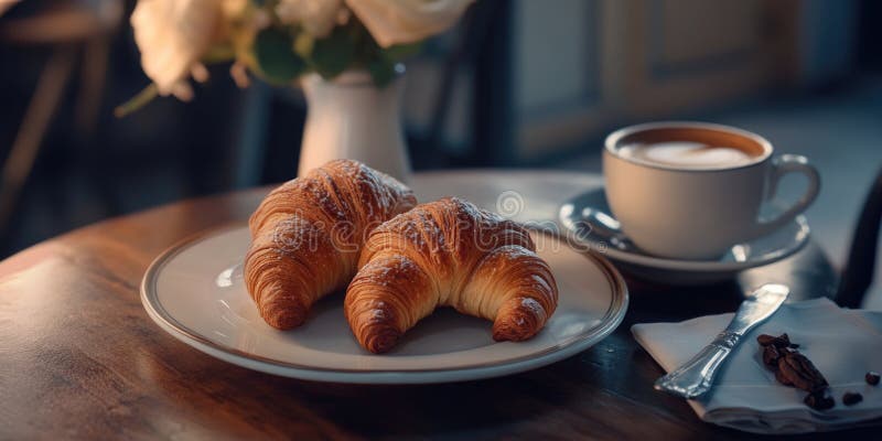 Coffee break with pastries stock photo. Image of sugar - 375870360