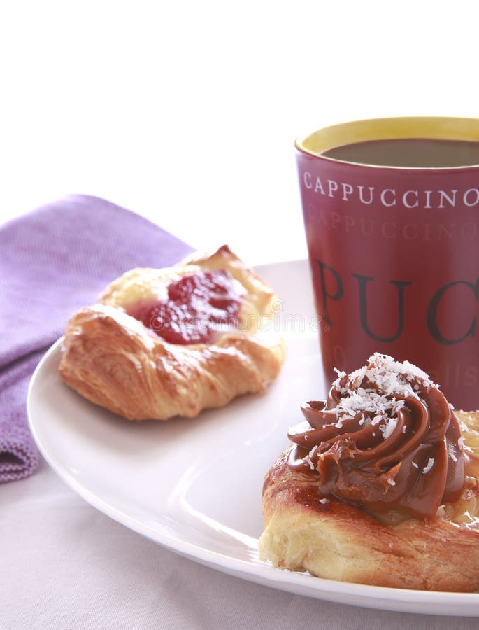 Coffee break with pastry stock image. Image of sweet - 35054215