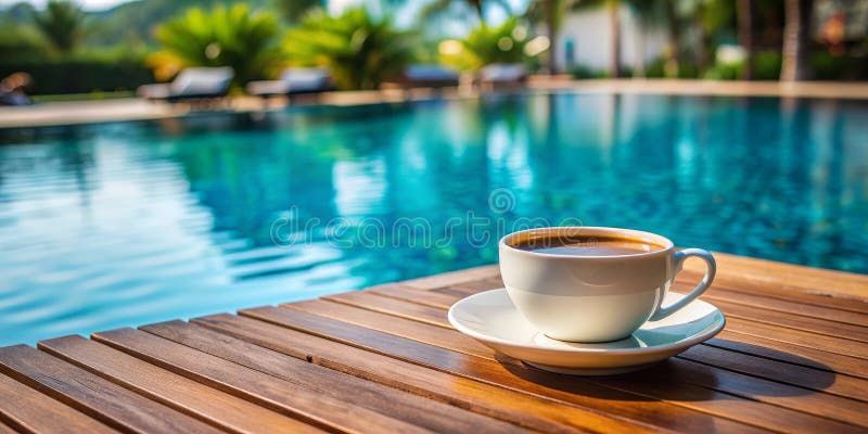 Coffee Break by the Pool, Coffee , Swimming Pool , Relaxation ...