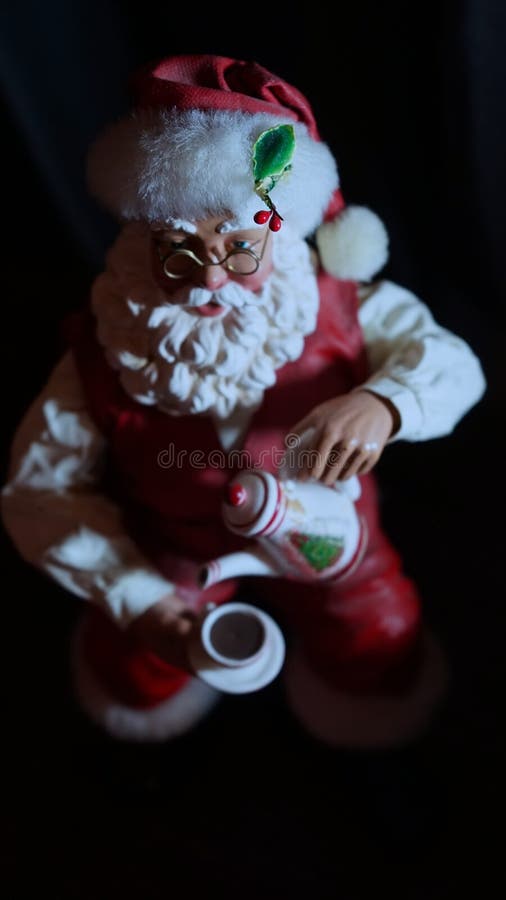 Coffee break stock image. Image of santaclaus, coffee - 61567525