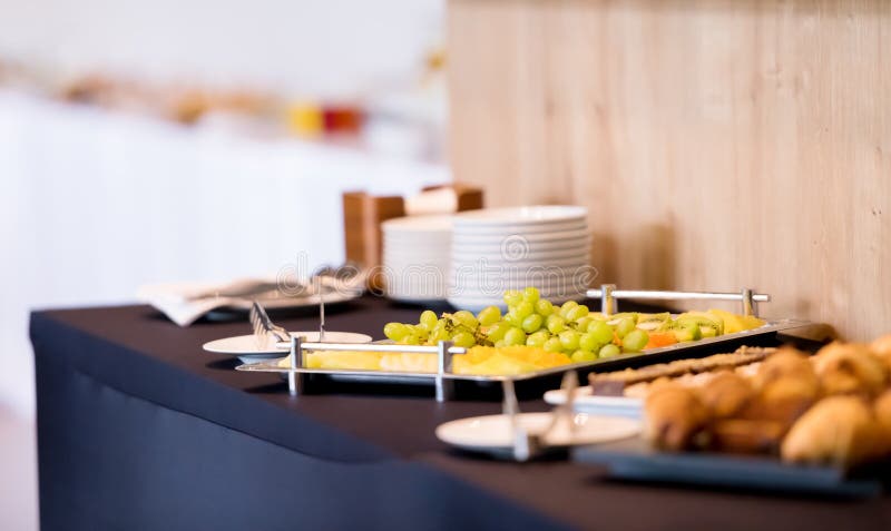 Snacks Buffet At Business Company Meeting Stock Image - Image of break ...