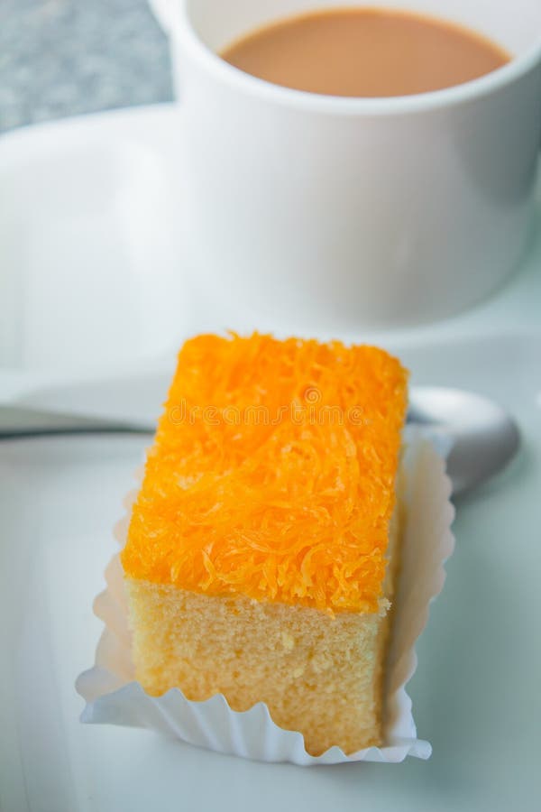 Coffee Break Time with Cake. Stock Image - Image of white, food: 112458043